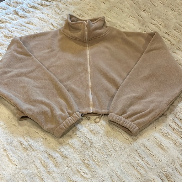 Amazon | Tops | Womens Cropped Fleece Full Zip | Poshmark